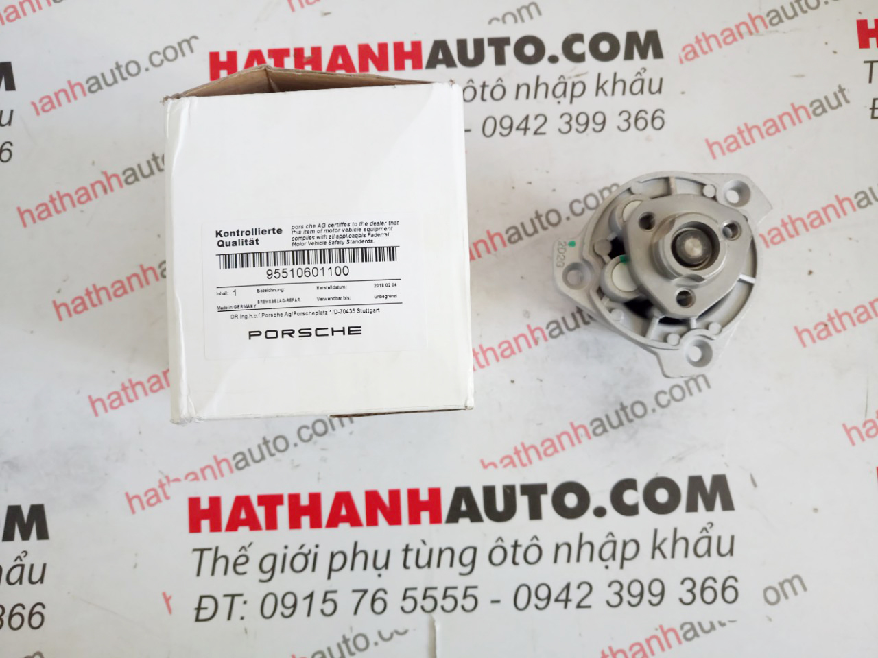 Bơm nước động cơ xe Audi A3, Q7, TT, TT Roadster - 95510601100