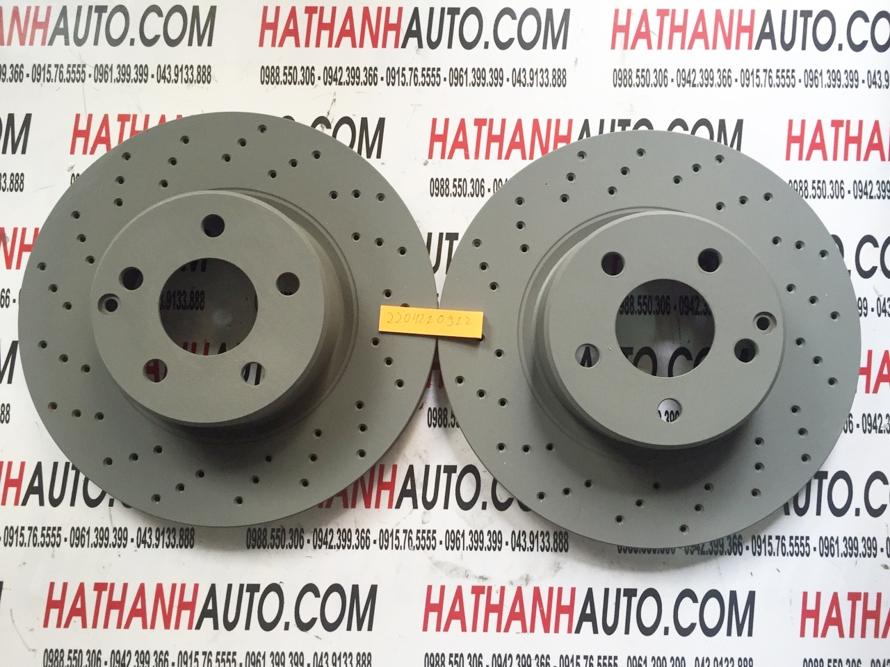 Đĩa phanh (thắng) trước xe Mercedes CL500, S500 - 2204210912