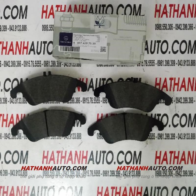 Má phanh (bố thắng) trước xe Mercedes E500, E550 W212- 0074207520