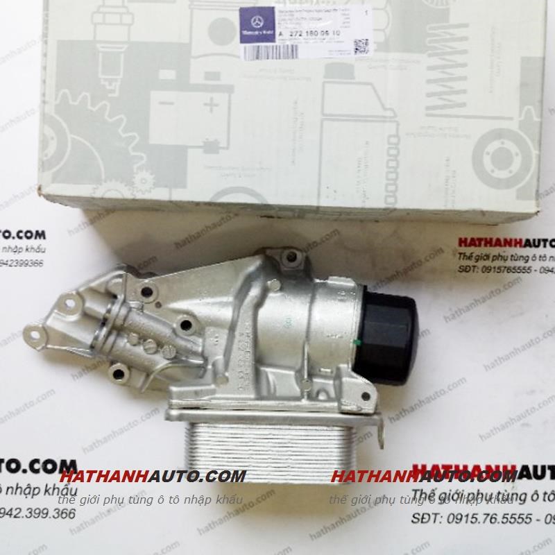 Két làm mát dầu (nhớt) máy xe Mercedes C230, C280, C300- 2721800510