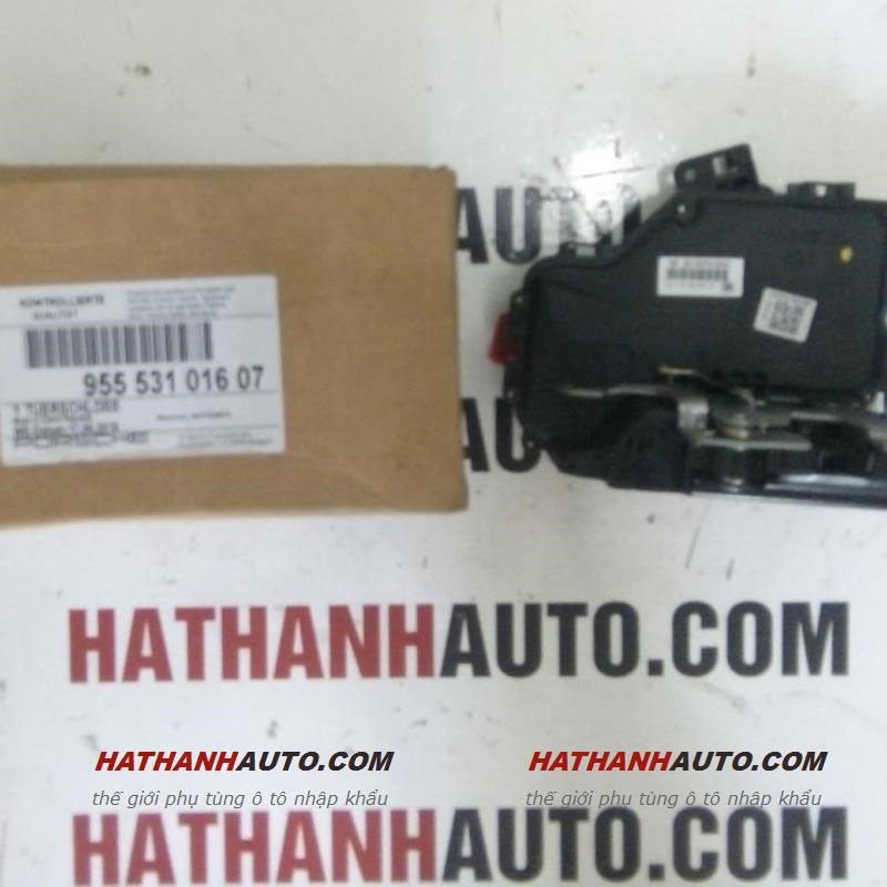 Cơ cấu khóa ngậm cửa trước phải xe Porsche Cayenne S - 95553101607