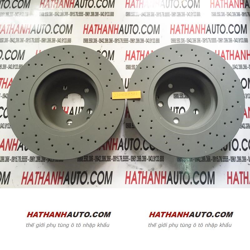 Đĩa phanh (thắng) trước xe Mercedes CL500, S500 - 2204210912