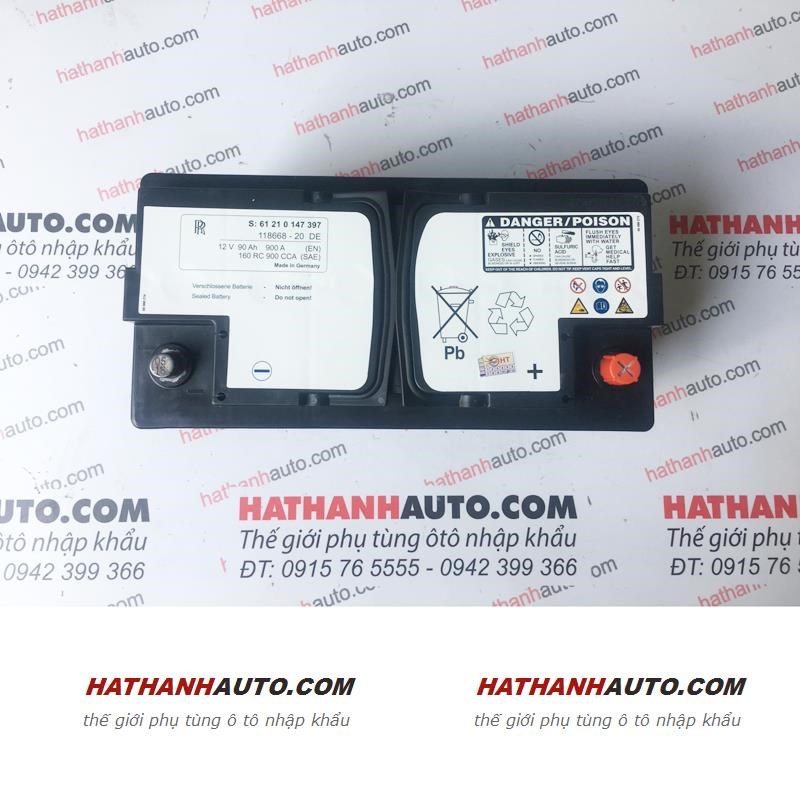 Bình điện (ắc quy) chính xe Rolls Royce - 61210147397