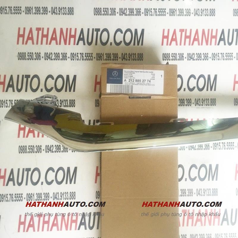 Ốp inox ba đờ sốc (cản) trước trái xe Mercedes E250 W212-2128852774