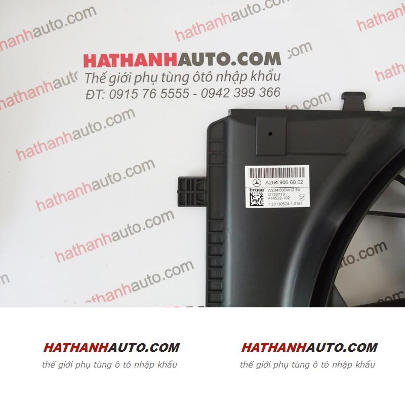 Quạt gió động cơ xe Mercedes SLK55 AMG, SLK200, GLK200, GLK220