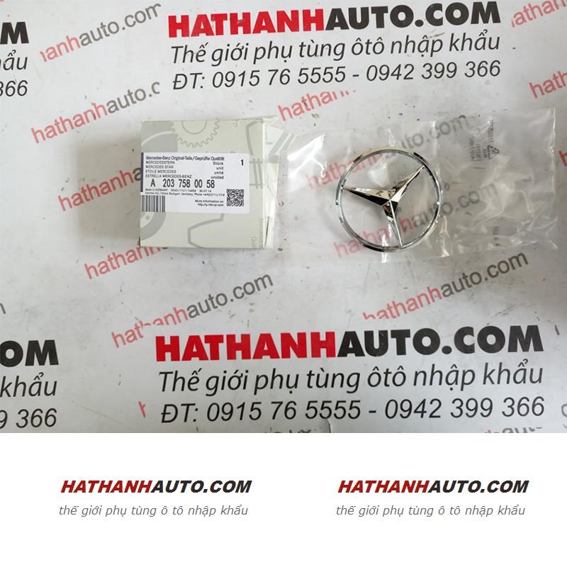 Lô gô (logo) cốp sau xe Mercedes C320, C350, C30 CDi W203