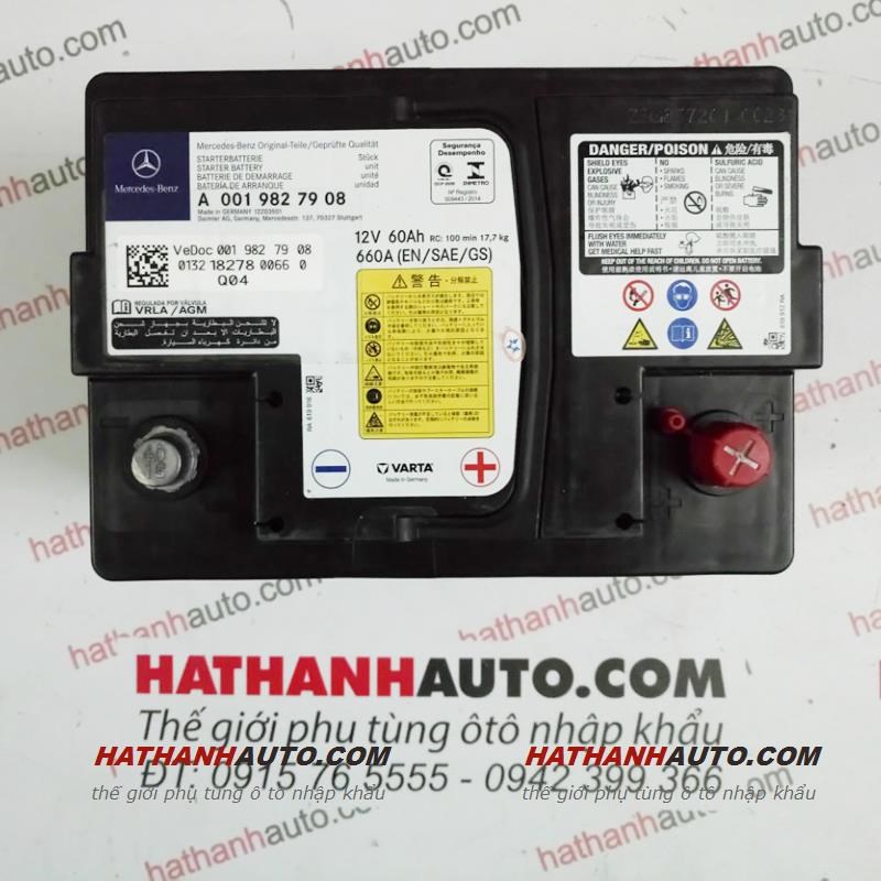 Bình điện (ắc quy) chính xe Mercedes S300, S320 W222 - 0019827908