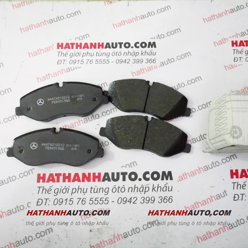 Má phanh (bố thắng) trước xe Mercedes V200, V220 W447 - 4474200220