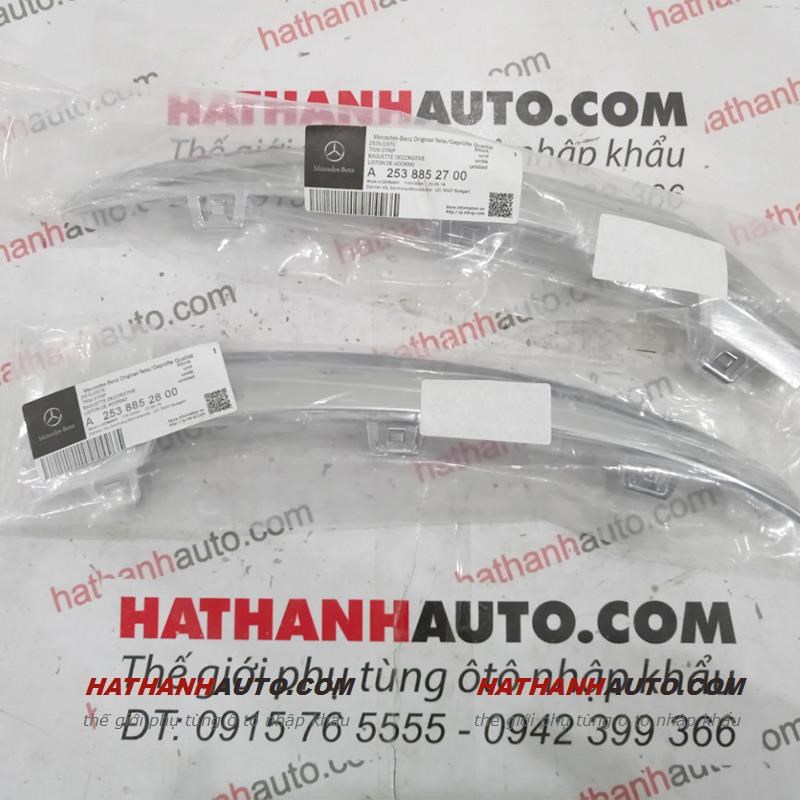 Nẹp inox ba đờ sốc trước xe Mercedes GLC300, GLC63 AMG, GLC63 AMG S