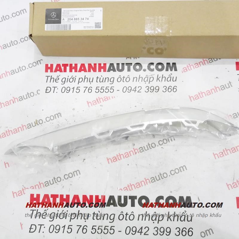 Ốp inox đèn gầm (sương mù) xe Mercedes GLK250, GLK350 - 2048853474