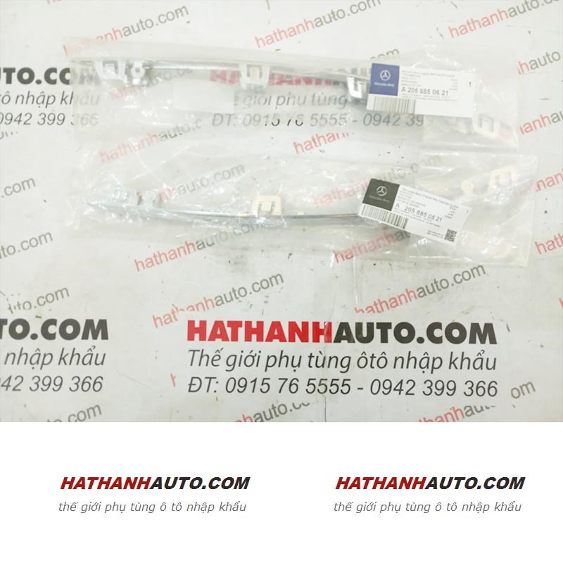 Nẹp inox ba đờ sốc sau xe Mercedes C160, C180, C200 W205-2058850521