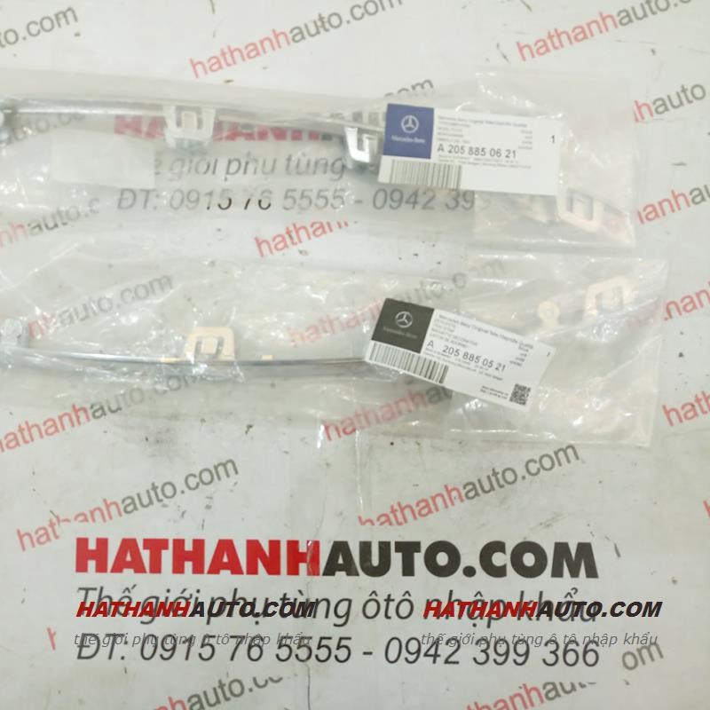 Nẹp inox ba đờ sốc sau xe Mercedes C160, C180, C200 W205-2058850521