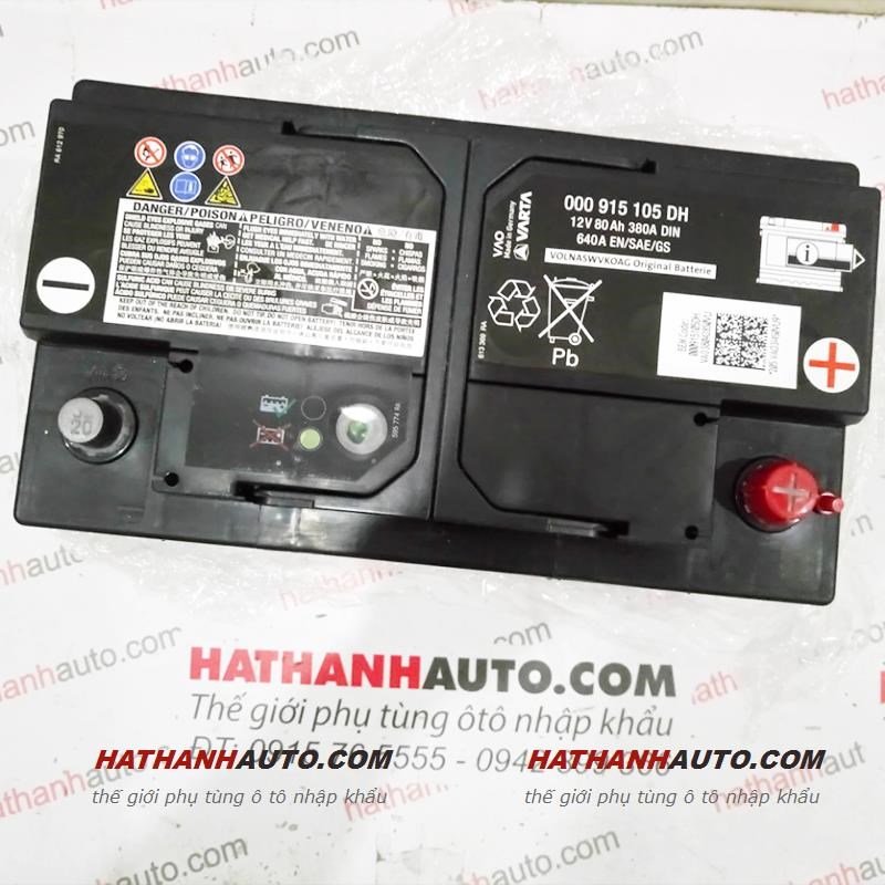 Bình điện (ắc quy) xe Volkswagen Transporter, Caravelle-000915105DH