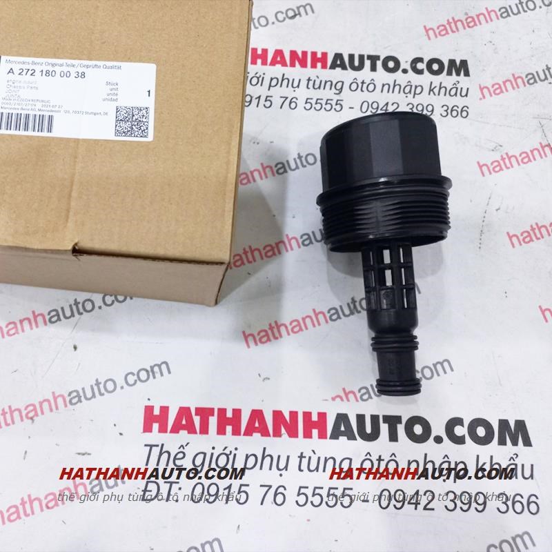 Nắp cụm két làm mát dầu máy xe Mercedes M272 - 2721800038